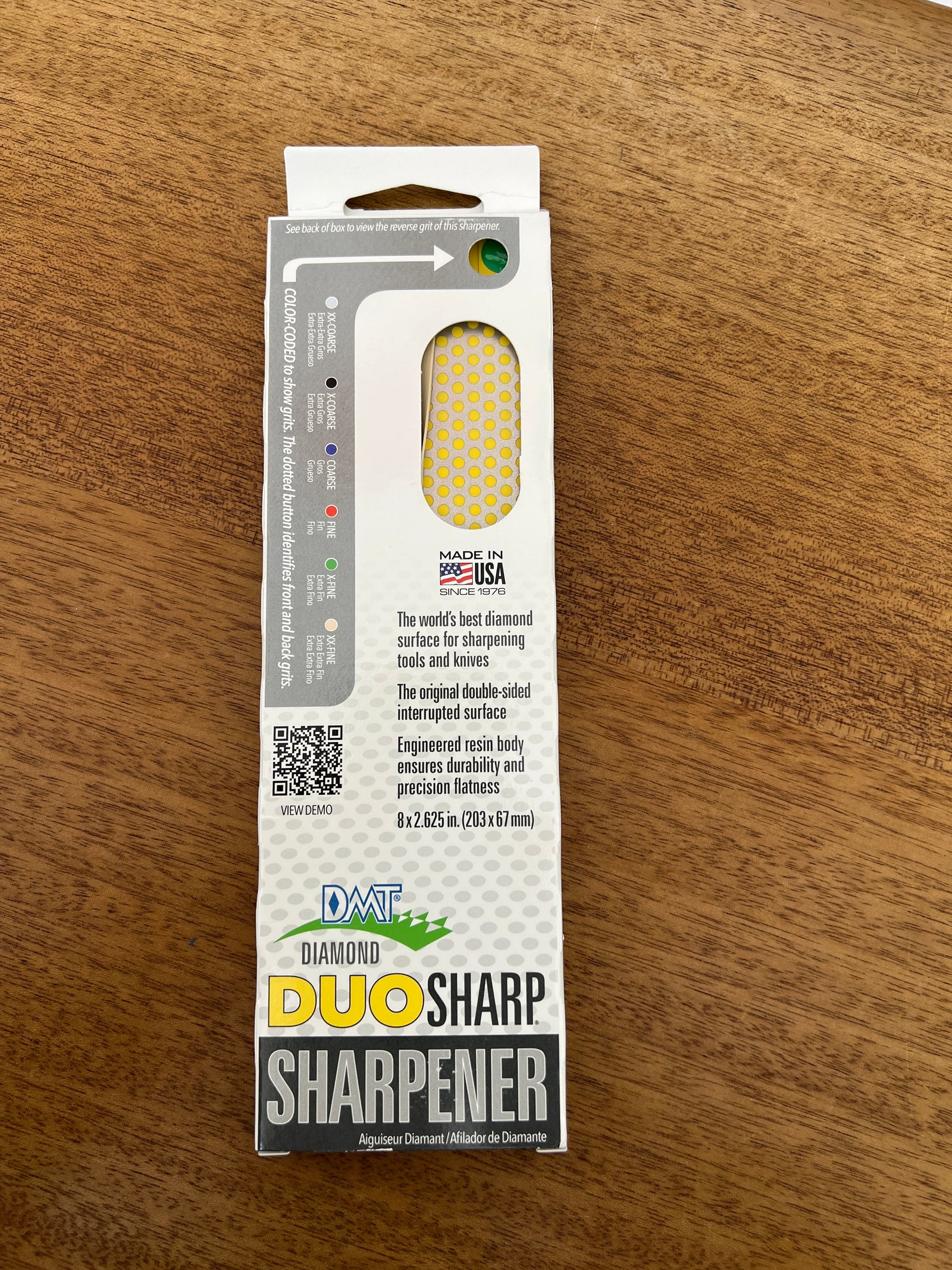 8" DMT DuoSharp Diamond Bench Stone Extra Fine/Fine